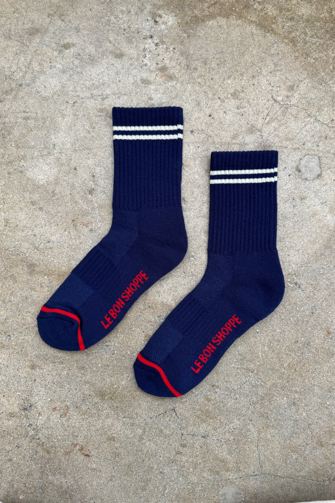 Boyfriend Socks - Navy – Le Bon Shoppe